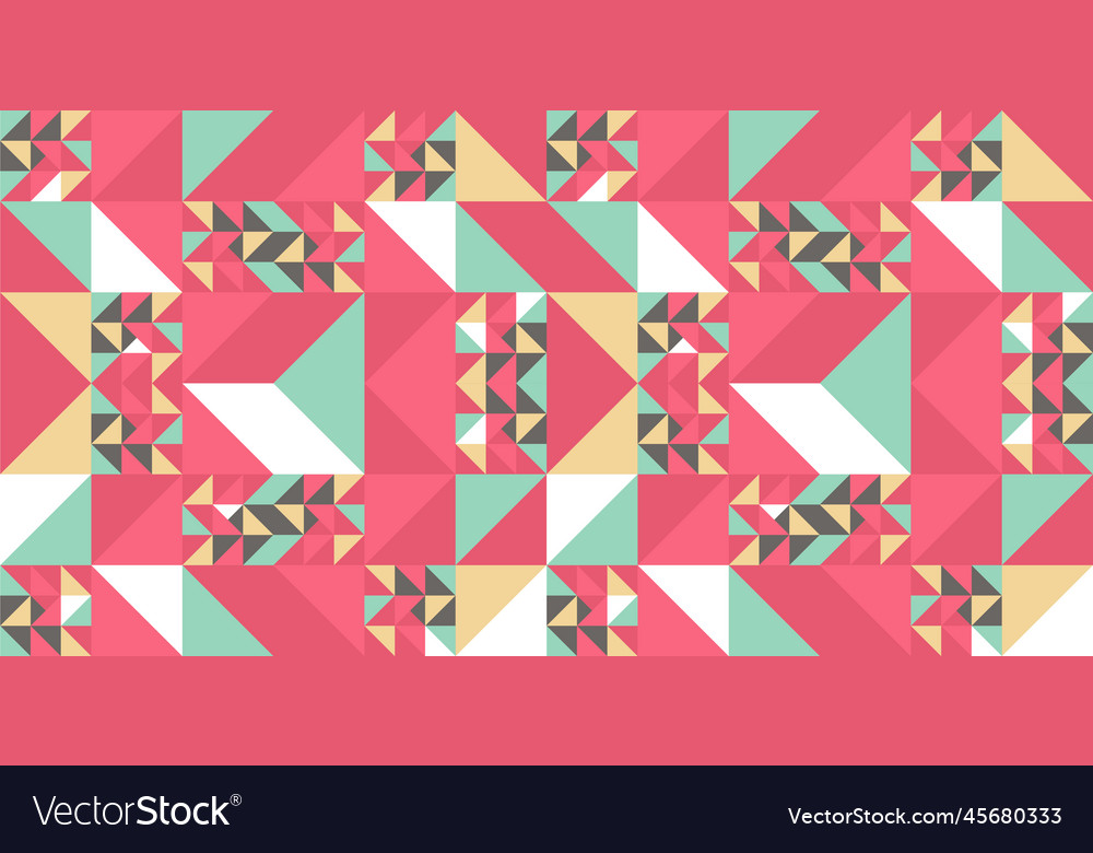 Triangle Colorful Pattern Background For Fashion Vector Image