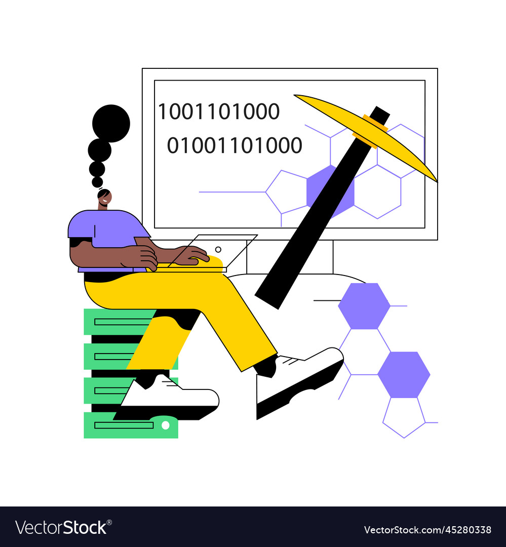 Data Mining Abstract Concept Royalty Free Vector Image