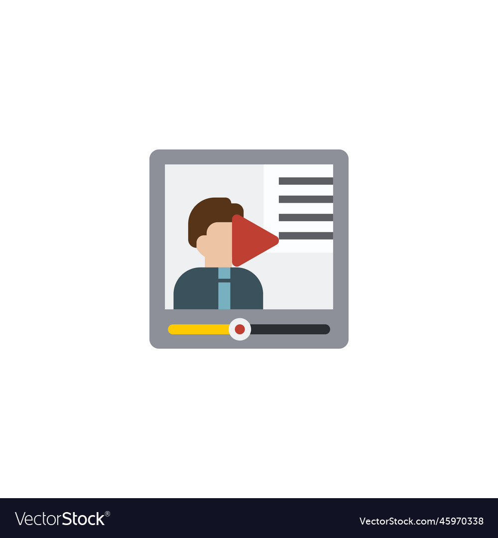 Online tutorial creative icon from e-learning Vector Image