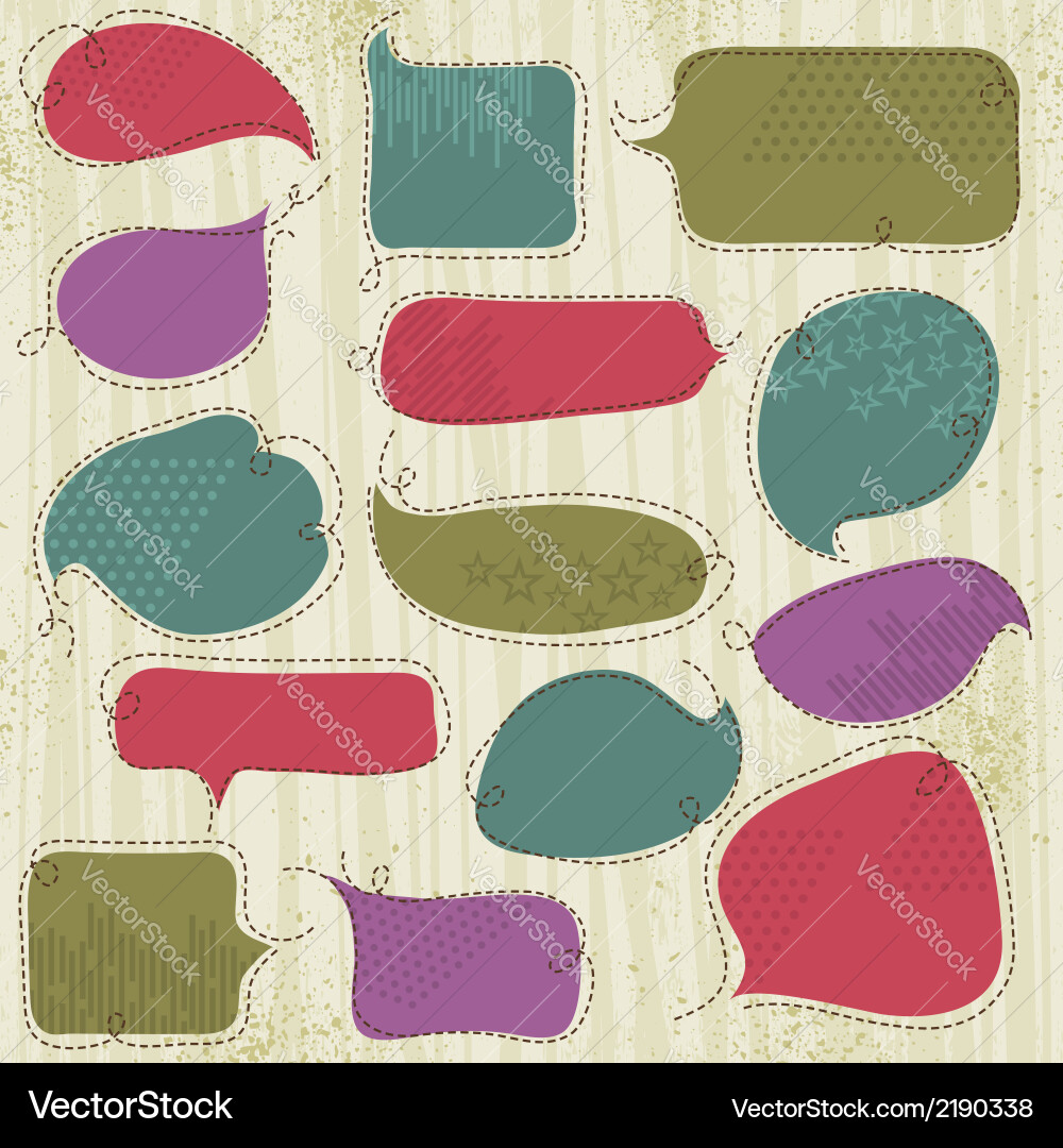 Set of special labels and bubble Royalty Free Vector Image