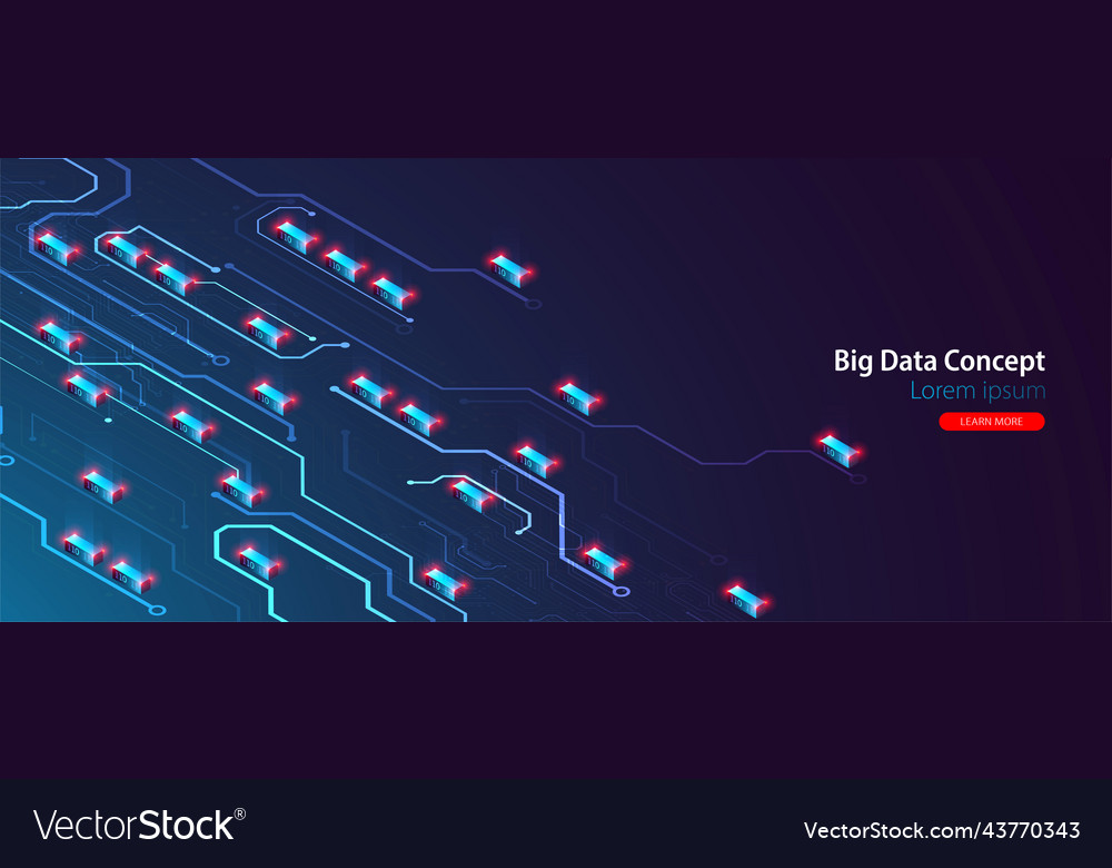 Hi-tech digital technology and engineering theme Vector Image