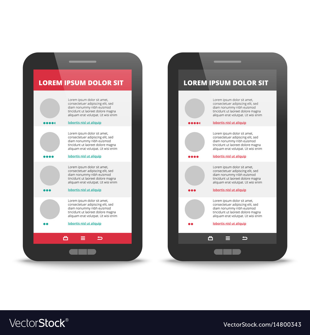 Modern user interface design Royalty Free Vector Image