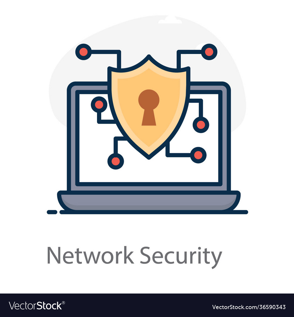 Network security Royalty Free Vector Image - VectorStock