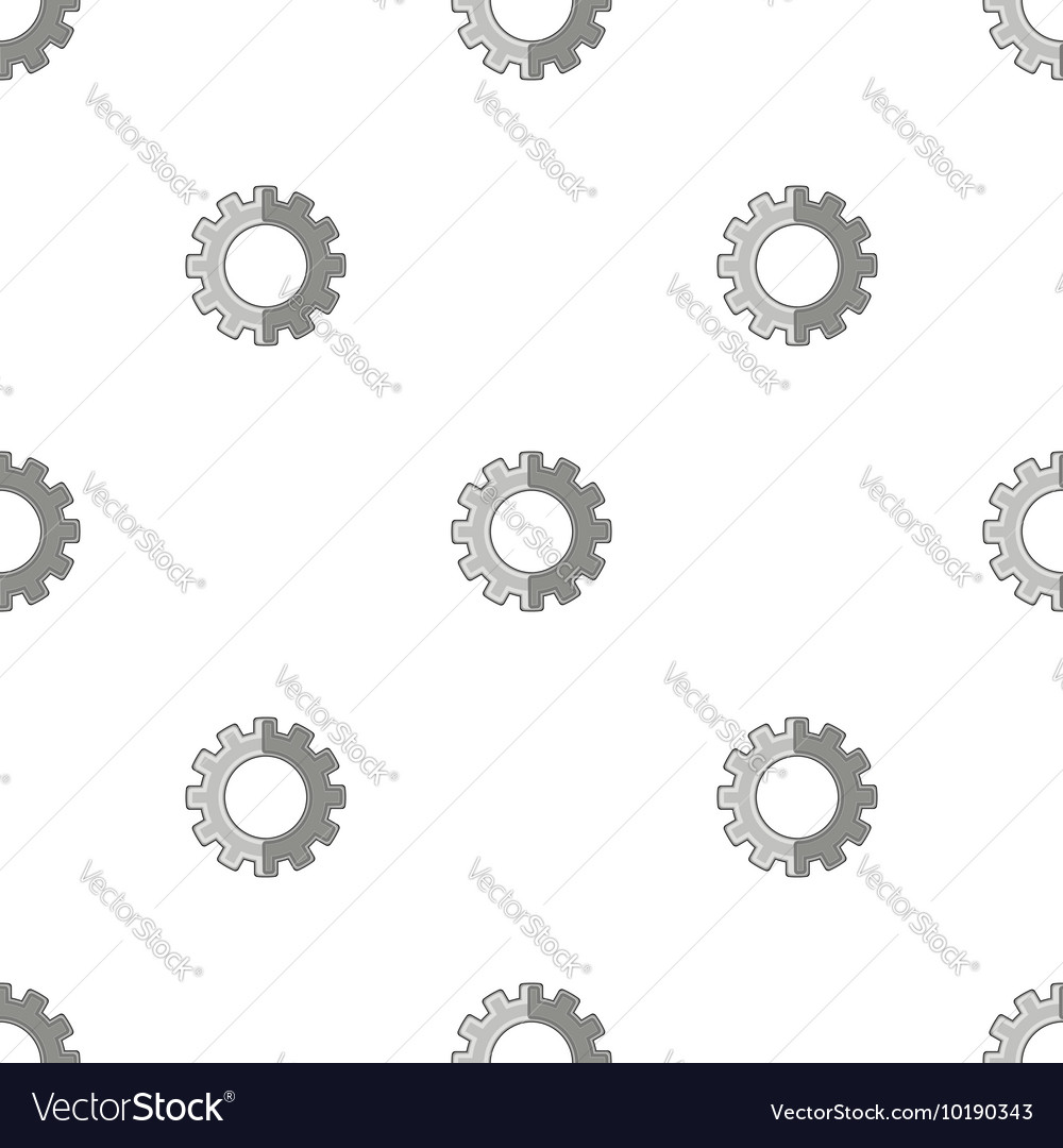 Seamless gear pattern Royalty Free Vector Image