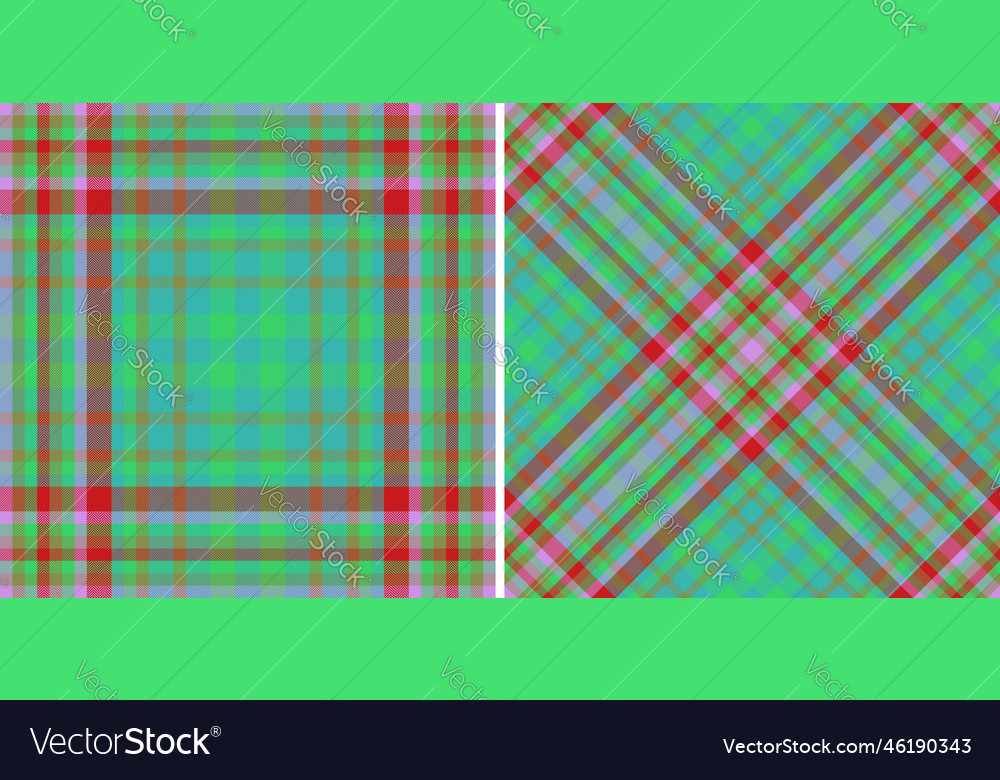 Tartan seamless check pattern plaid background Vector Image