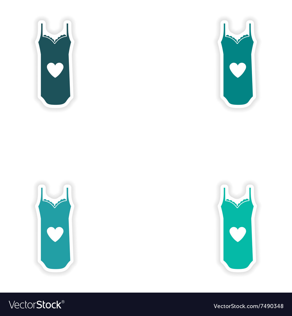 Concept Stylish Paper Sticker On White Background Vector Image