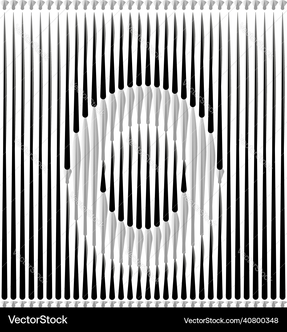 Lines forming letter logo design - o Royalty Free Vector