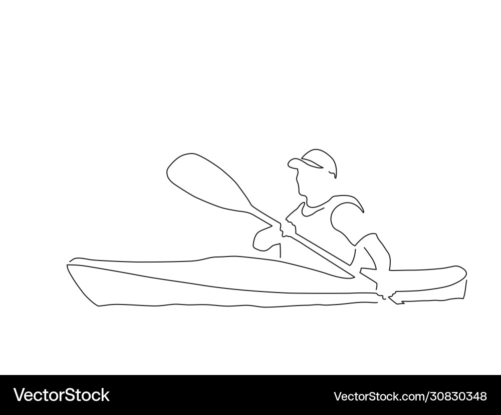 Outdoor sport line drawing Royalty Free Vector Image