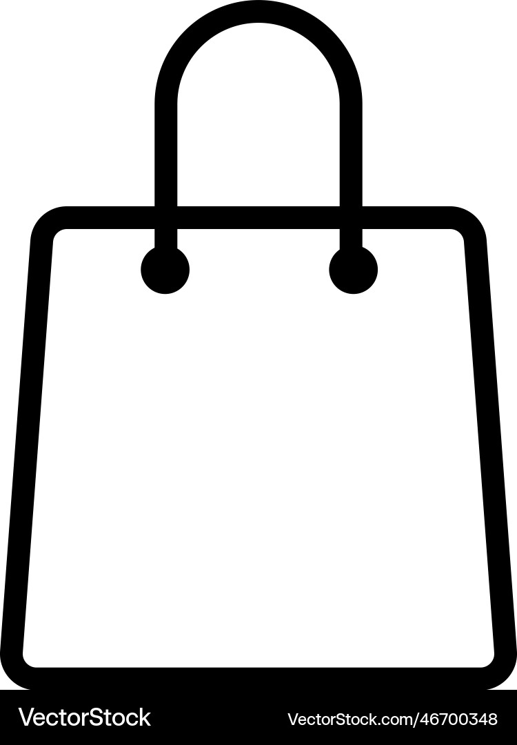 Shopping bag logo icon design template isolated Vector Image