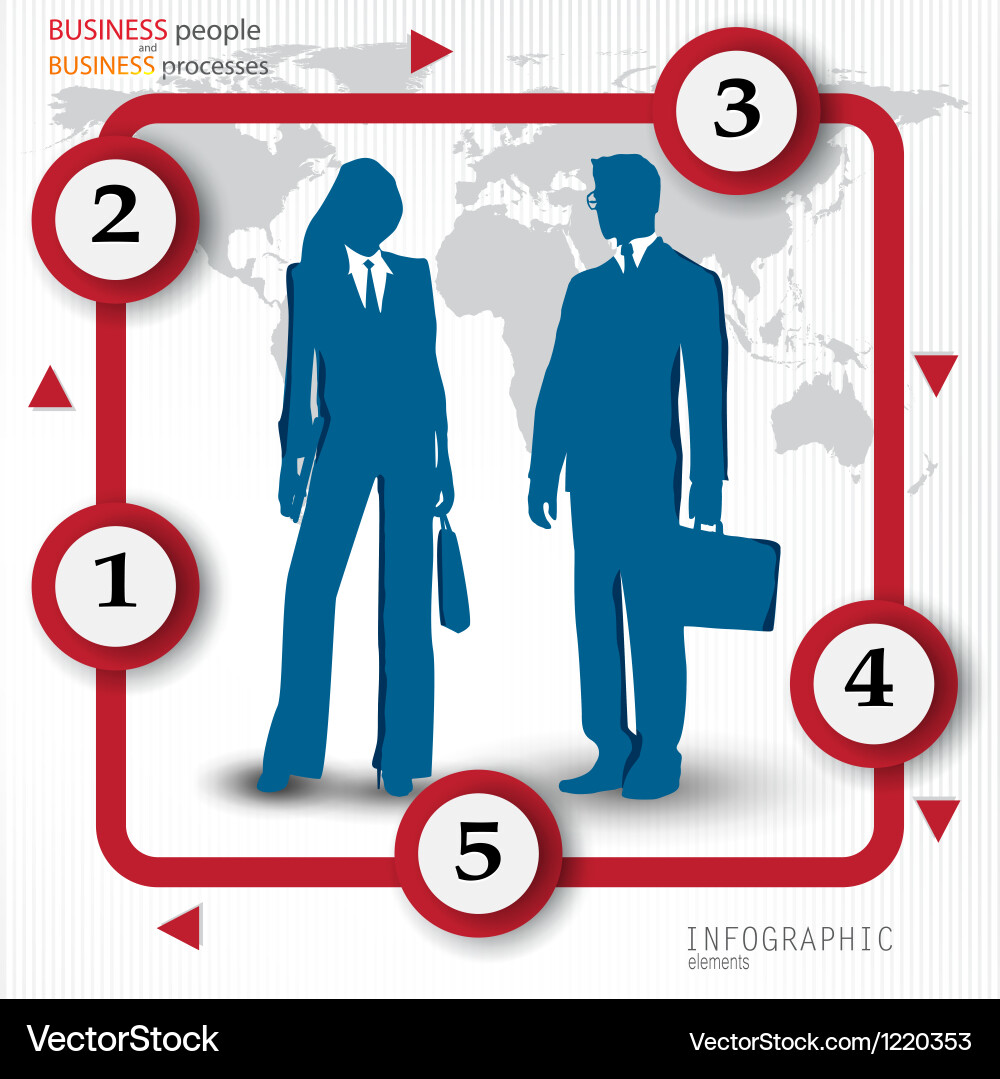 Modern design banners with business people Vector Image