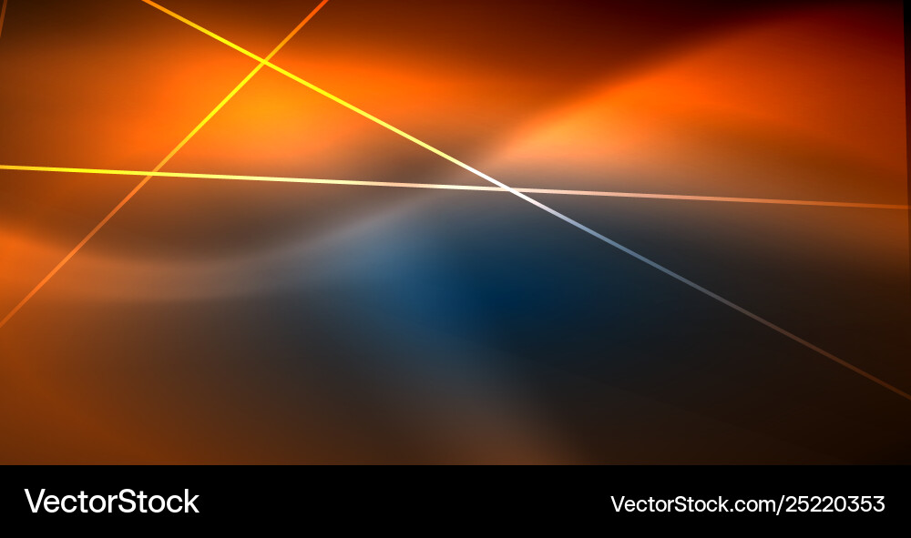 Neon glowing techno lines blue hi-tech futuristic Vector Image