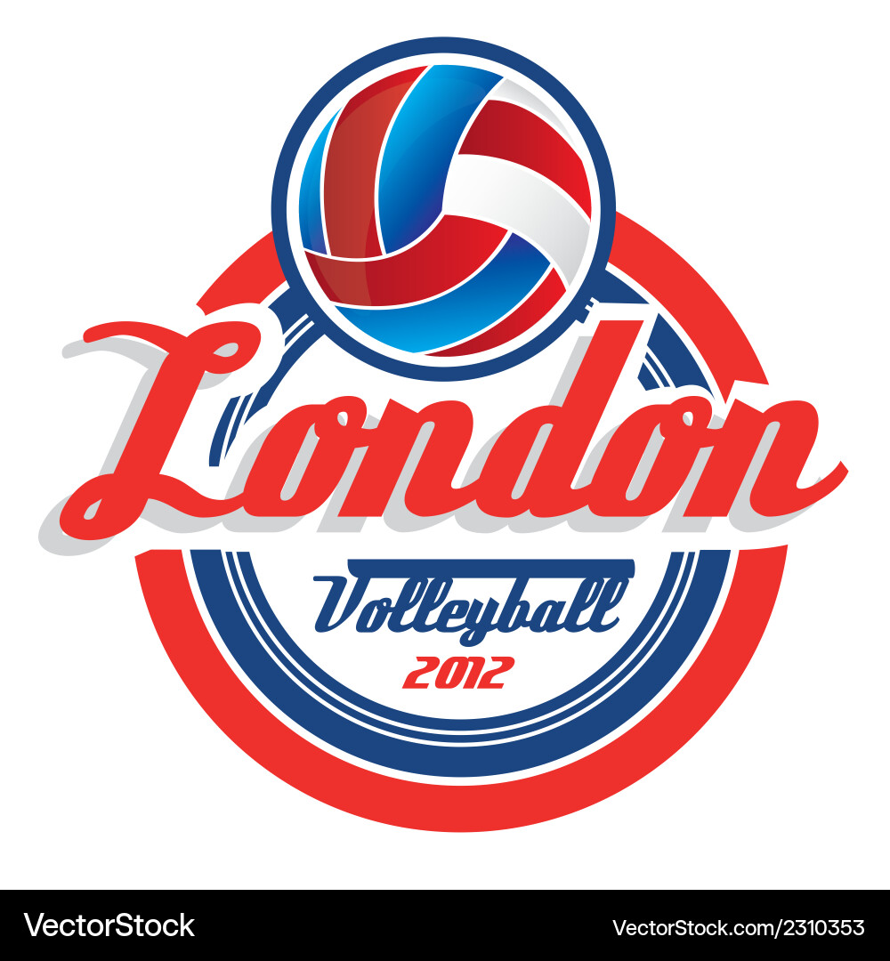 Olympics volleyball london 2012 Royalty Free Vector Image