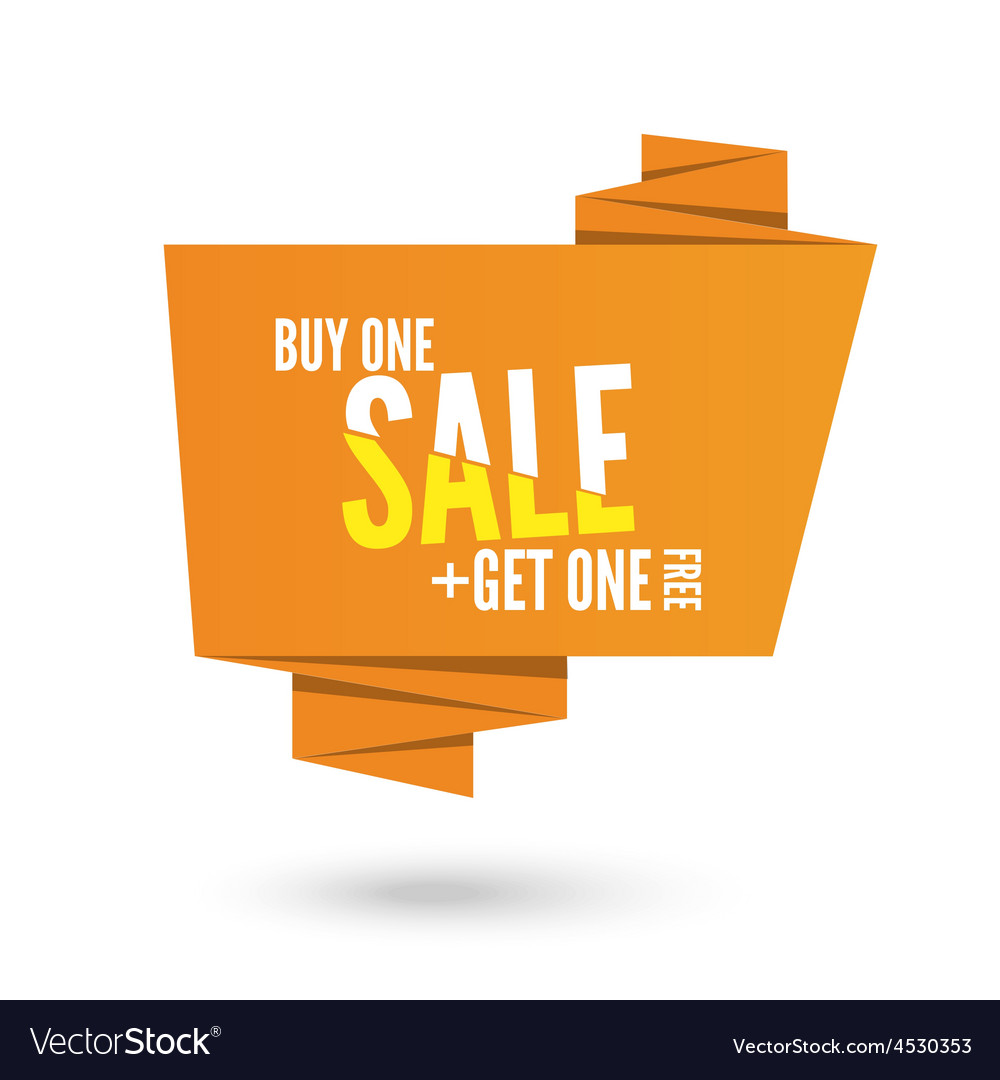 Origami speech bubble Royalty Free Vector Image