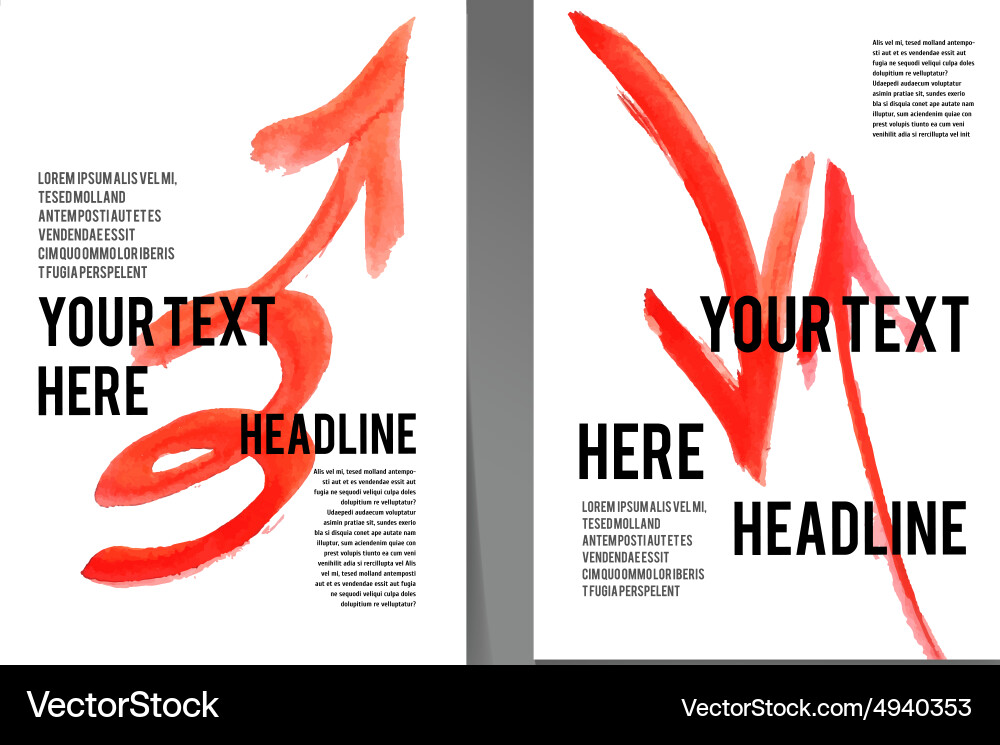Placards posters flyers and banner designs Vector Image