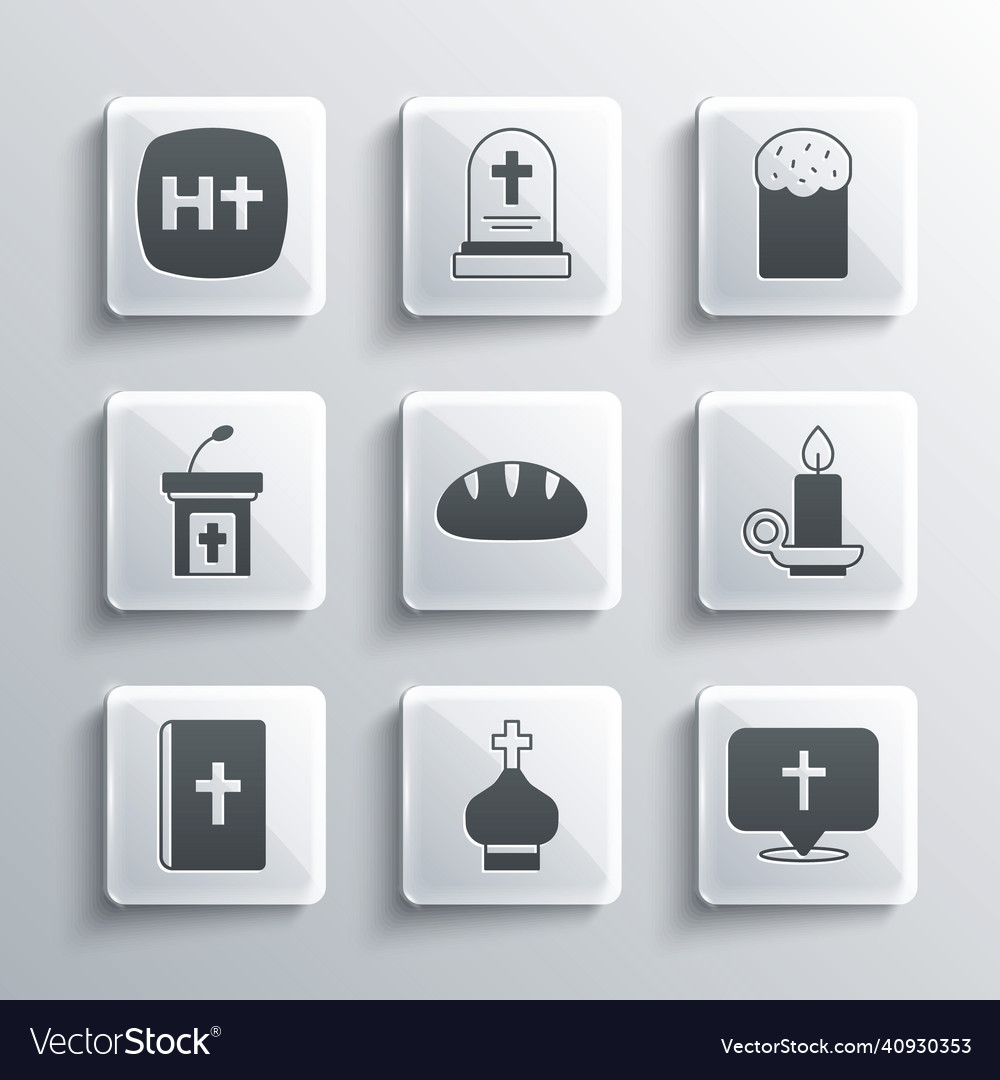 Set christian church tower location building Vector Image Set christian church tower location building Vector Image
