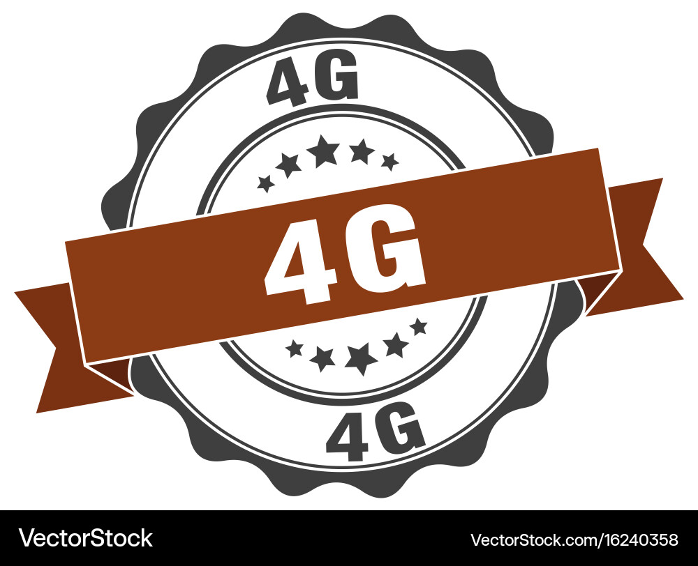 4g stamp sign seal Royalty Free Vector Image - VectorStock