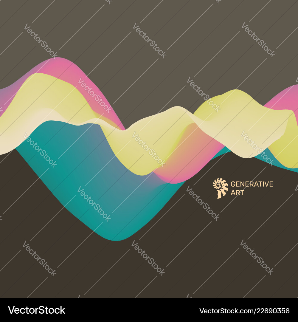 Abstract wavy background for banner flyer book Vector Image