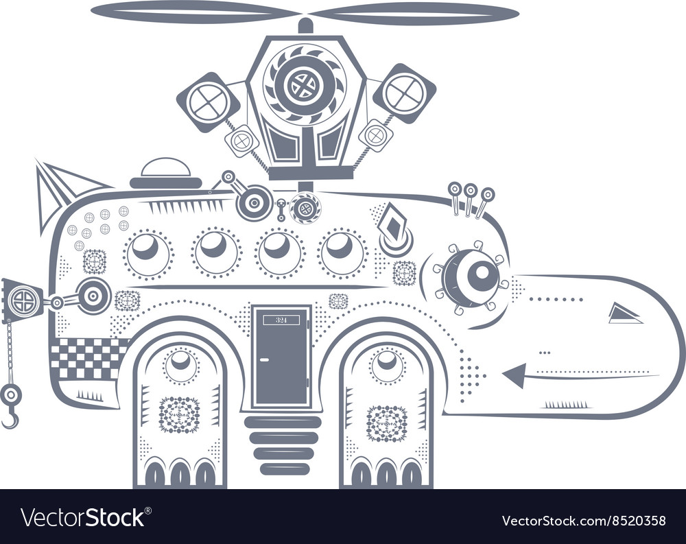 Mechanical behemoth Royalty Free Vector Image - VectorStock