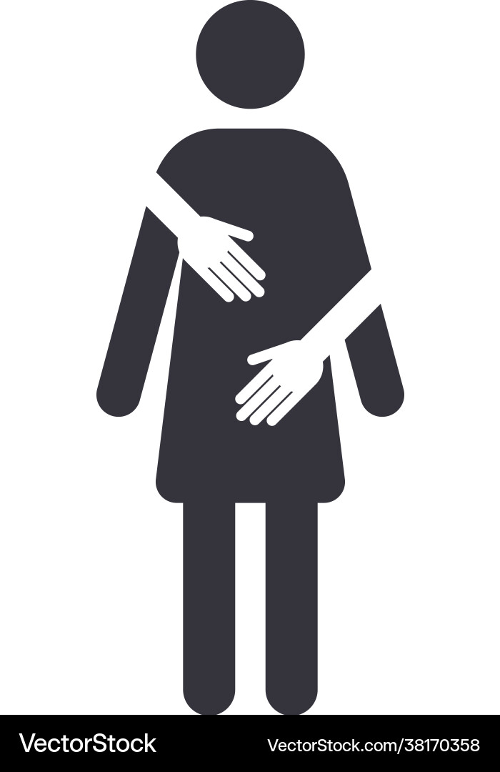 Sexual violence representation Royalty Free Vector Image