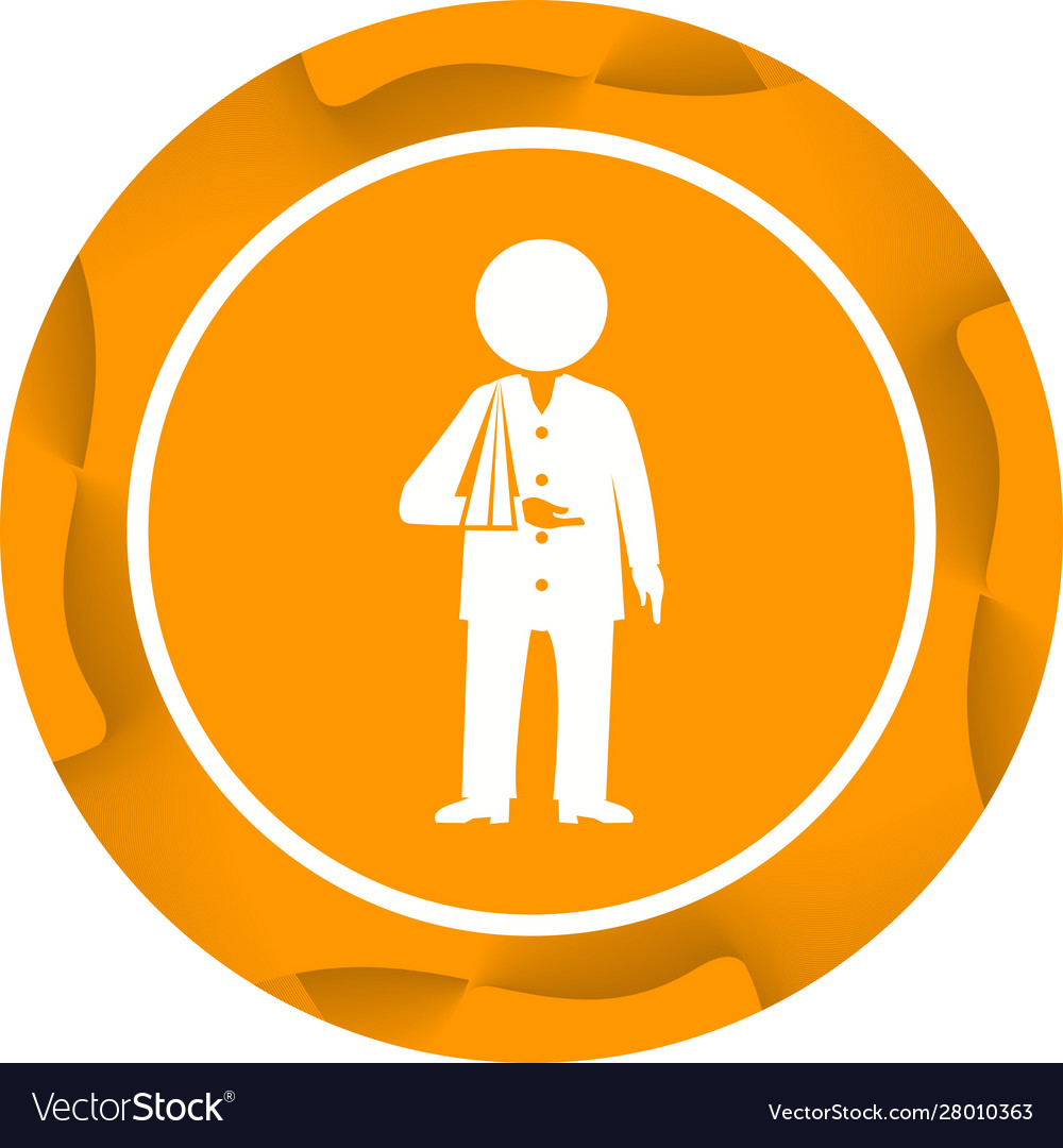 Beautiful Patient Glyph Icon Royalty Free Vector Image