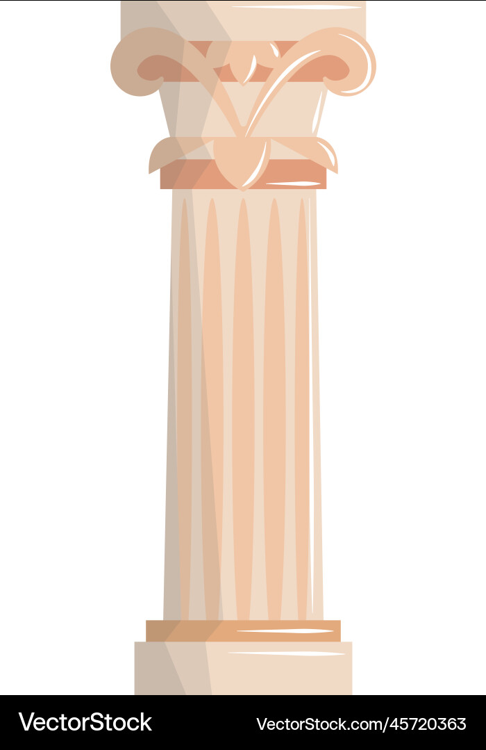 Pillar greek culture Royalty Free Vector Image