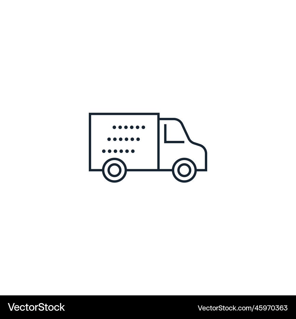 Shipping van creative icon from delivery icons Vector Image