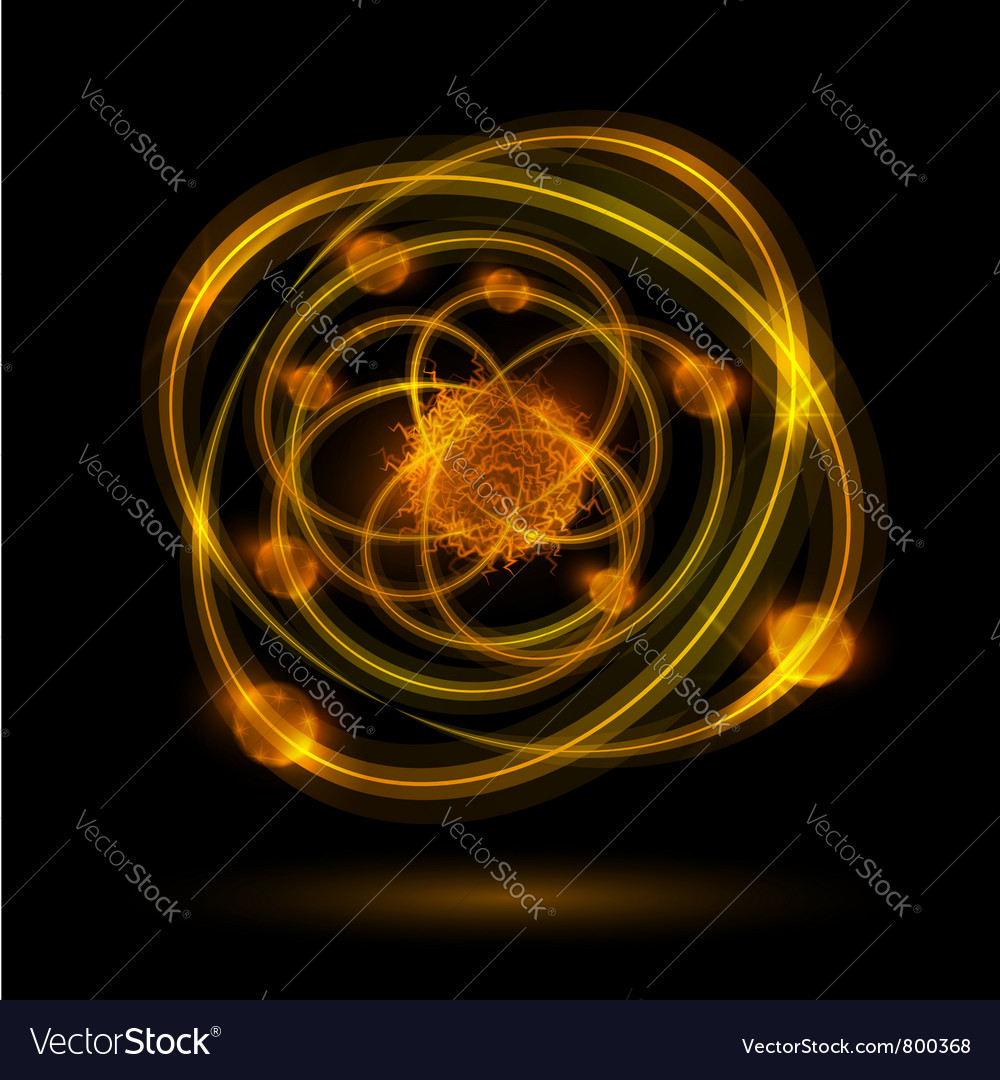 Abstract atom Royalty Free Vector Image - VectorStock