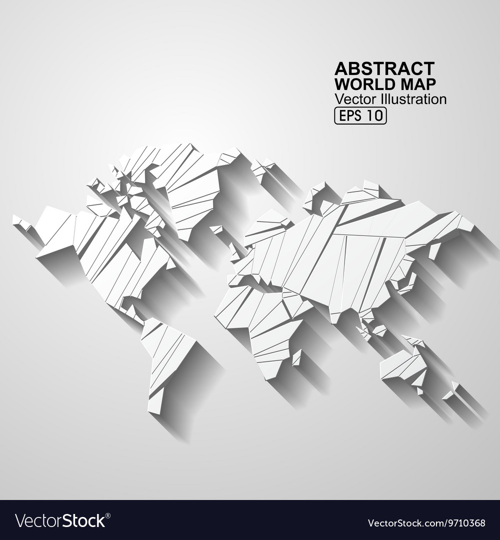 Abstract world map Royalty Free Vector Image - VectorStock
