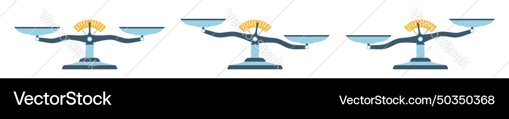 Balance sign scale symbol isolated background Vector Image