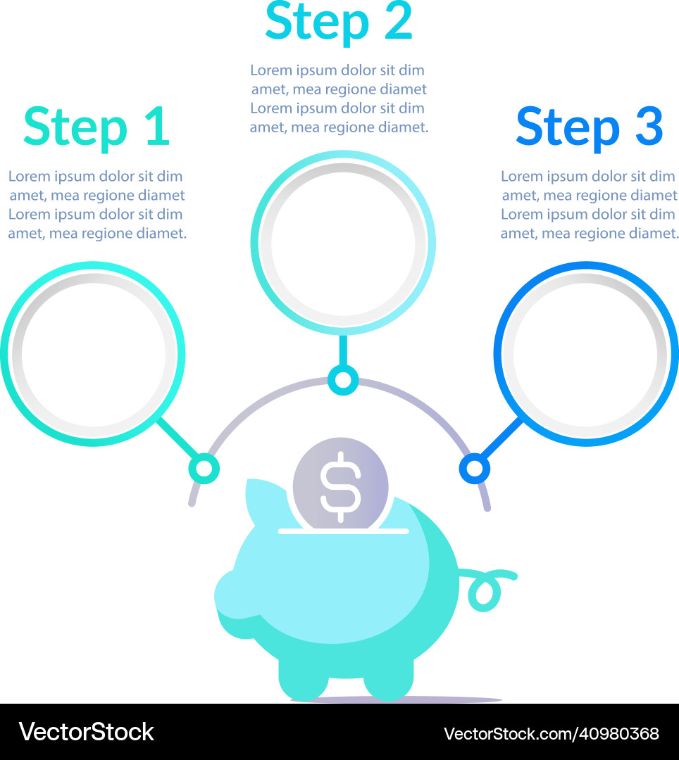 Credit scores info infographic chart design Vector Image
