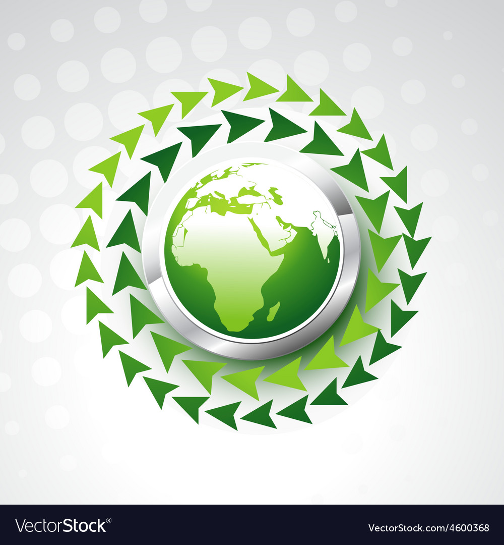 Green earth Royalty Free Vector Image - VectorStock