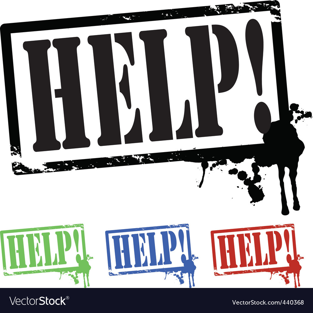 Help Royalty Free Vector Image - VectorStock