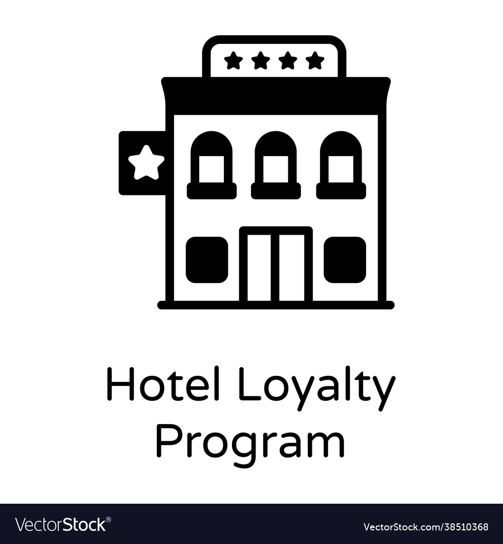 Hotel loyalty program Royalty Free Vector Image