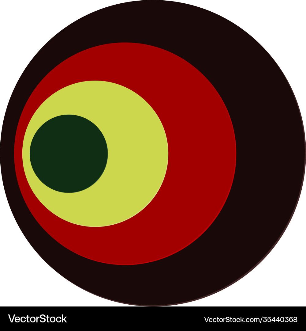 Round palette four colors on a white Royalty Free Vector