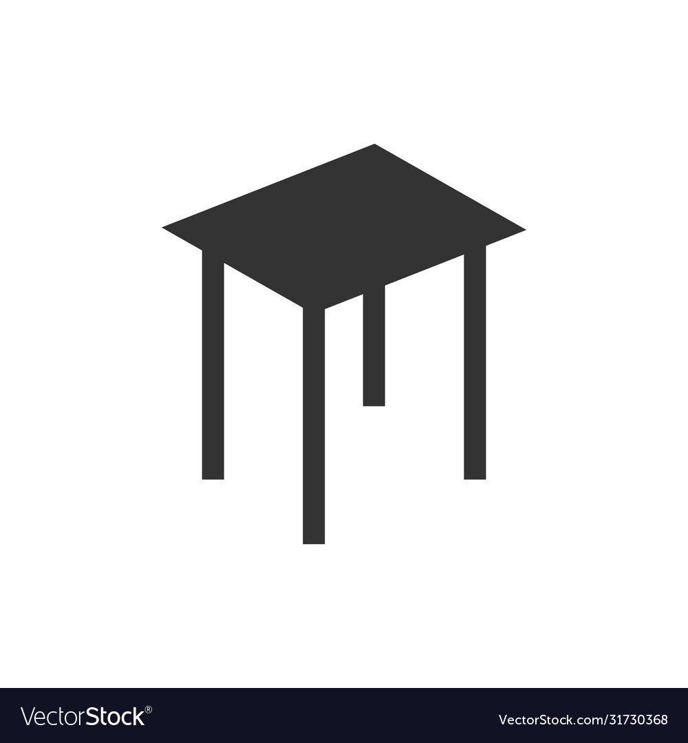 Stool icon flat Royalty Free Vector Image - VectorStock