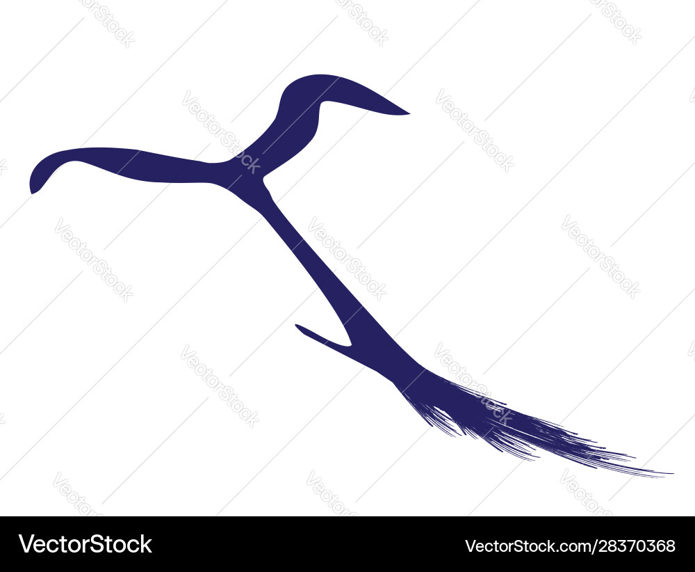 Whales tail abstract Royalty Free Vector Image
