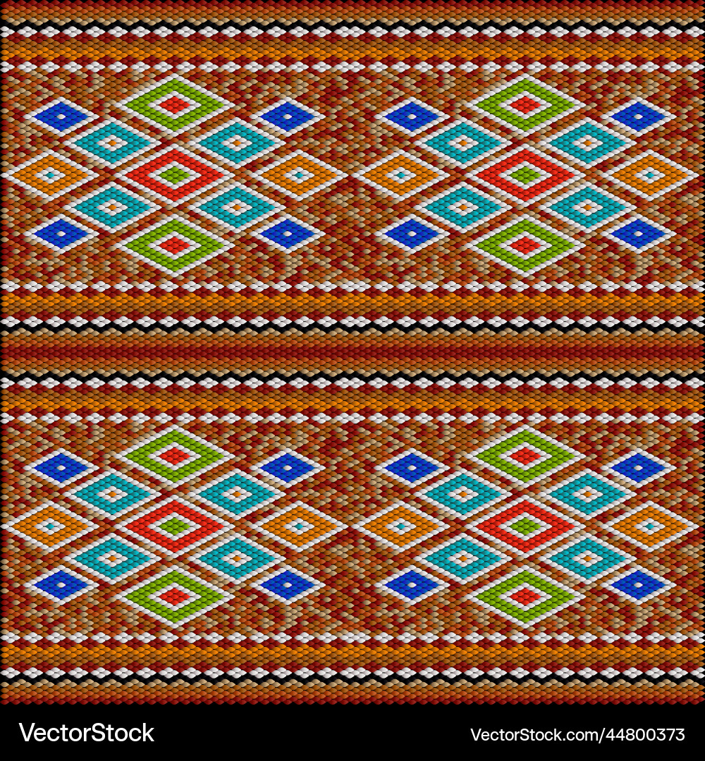 Folk ornament national pattern ethnic embroidery Vector Image