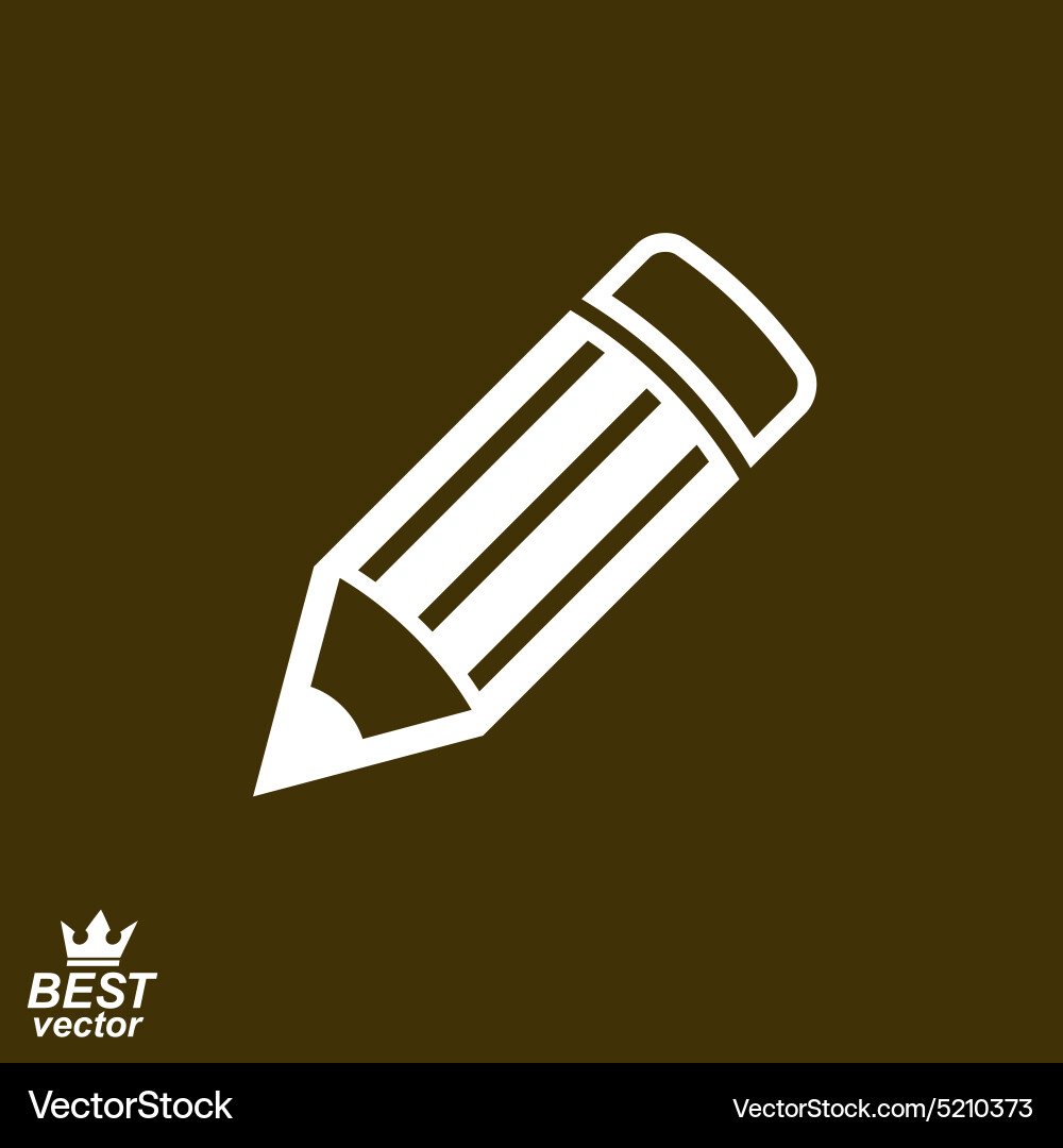 Geometry idea icon with detailed brown edit pencil