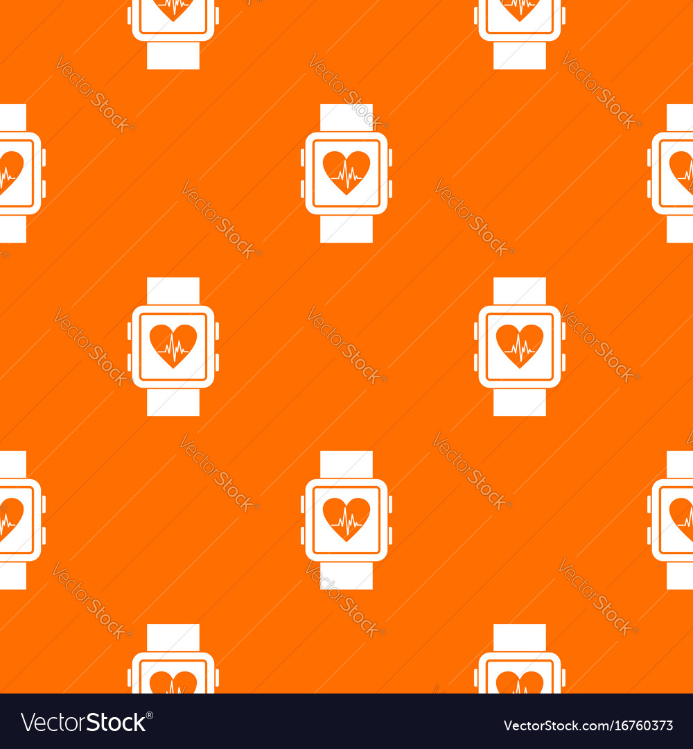 Smartwatch pattern seamless Royalty Free Vector Image