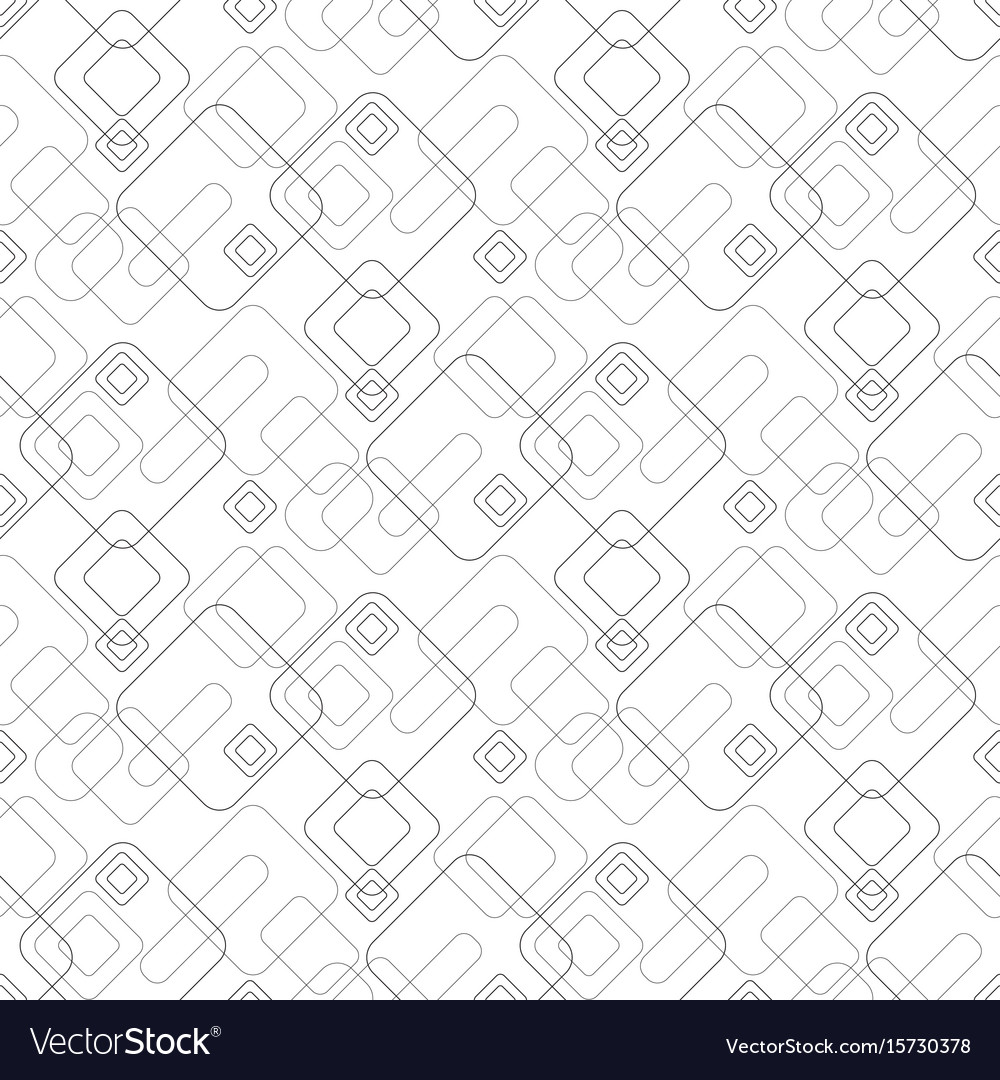 Abstract seamless geometric pattern with squares Vector Image