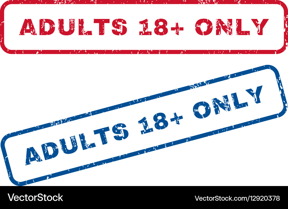 Adults 18 Plus Only Rubber Stamps Royalty Free Vector Image