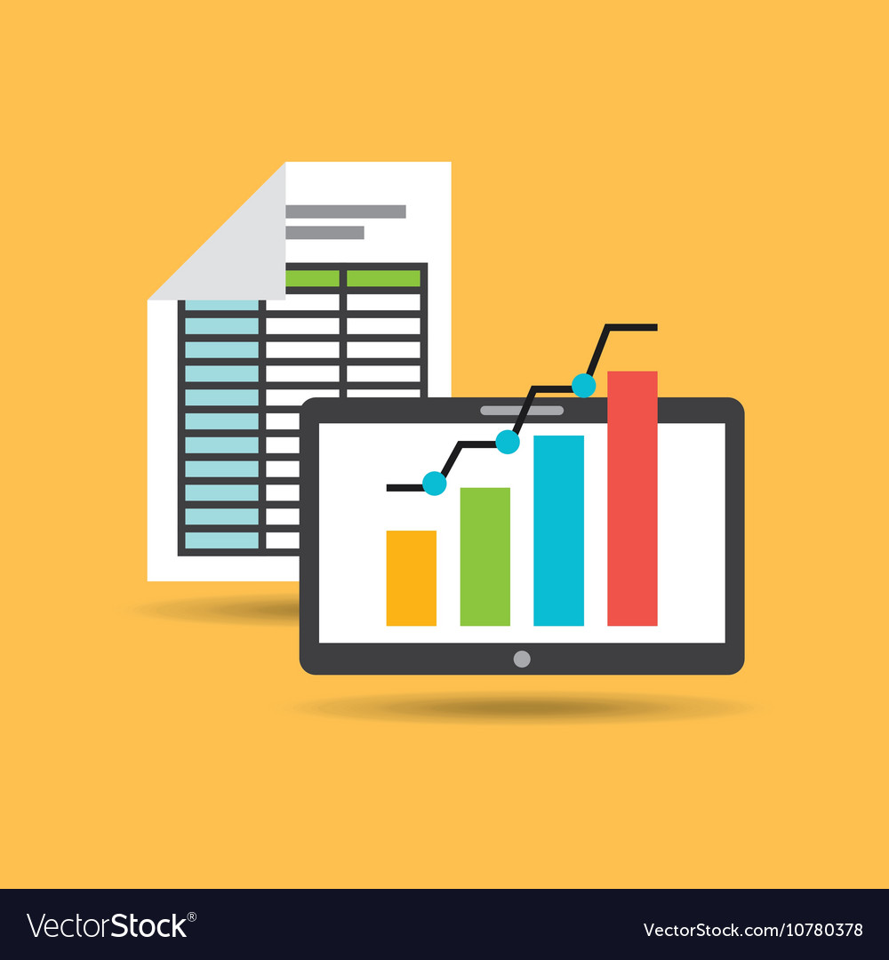 Document format with electronic device Royalty Free Vector