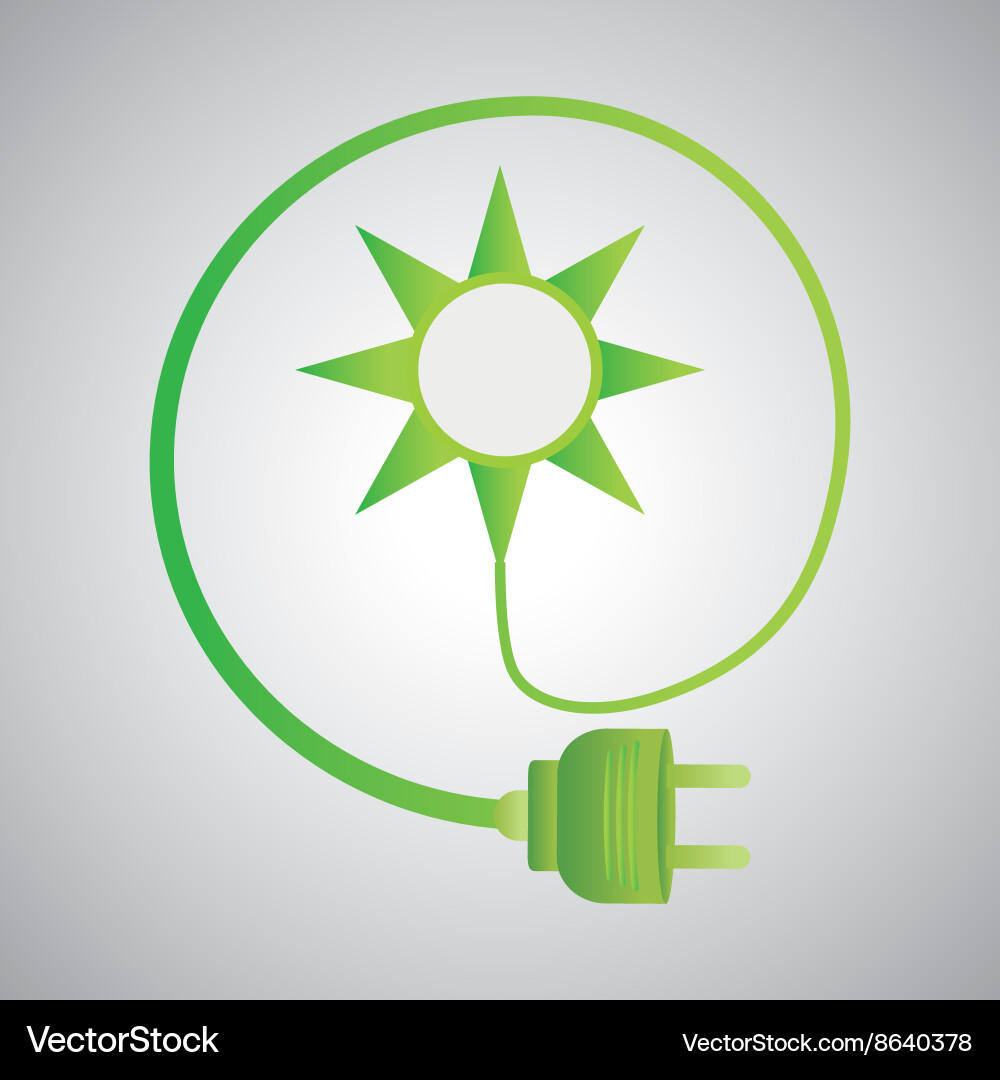 Ecology design protection icon green concept Vector Image