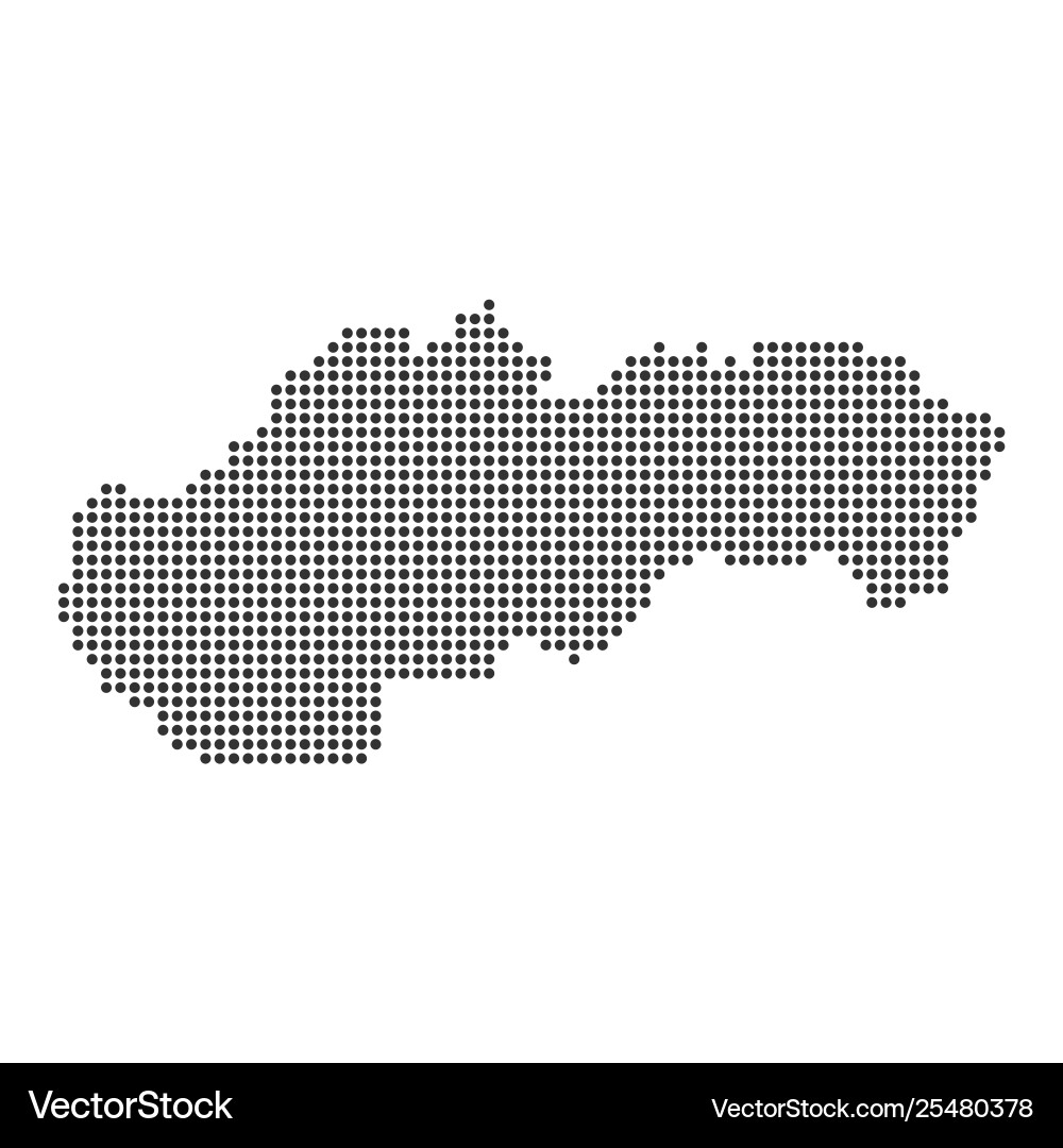 Map with dot Royalty Free Vector Image - VectorStock