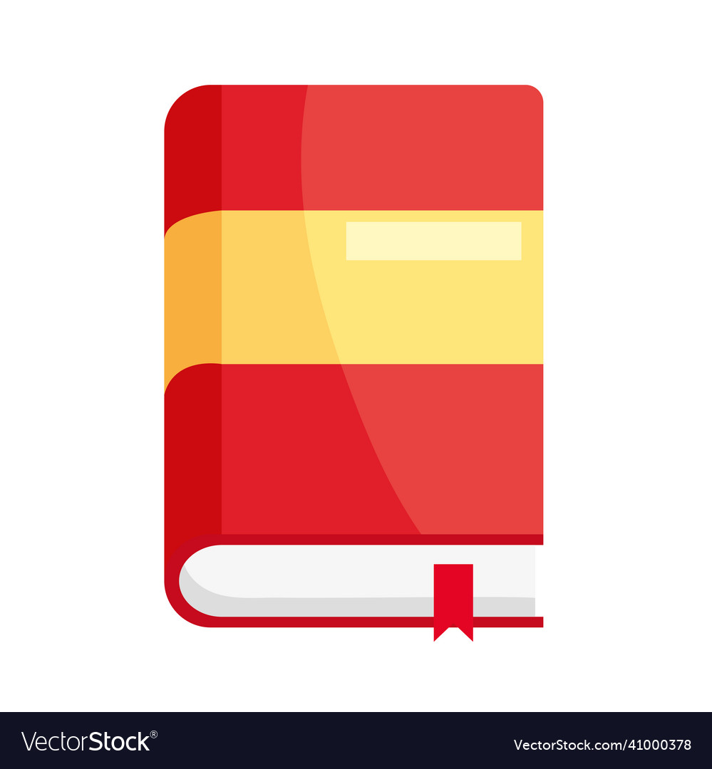 Red text book Royalty Free Vector Image - VectorStock