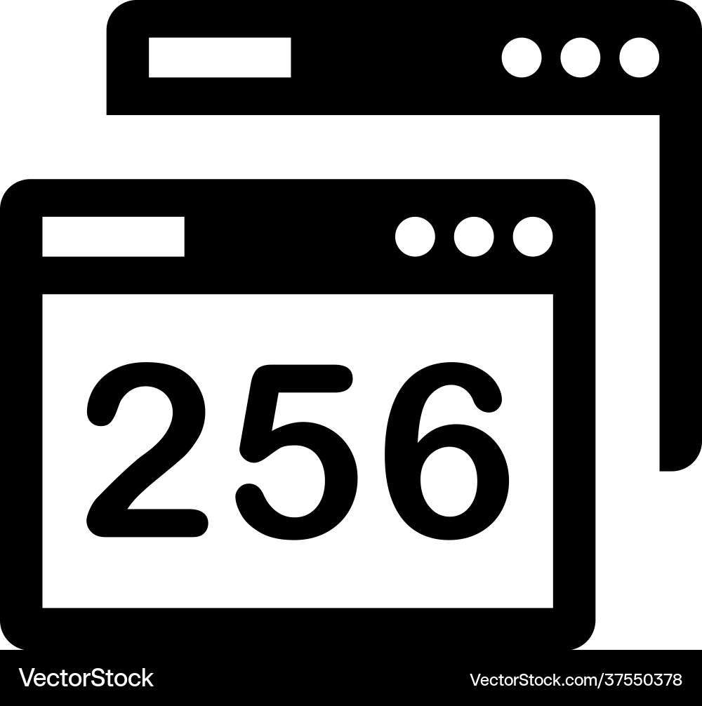 Sha 256 icon Royalty Free Vector Image - VectorStock