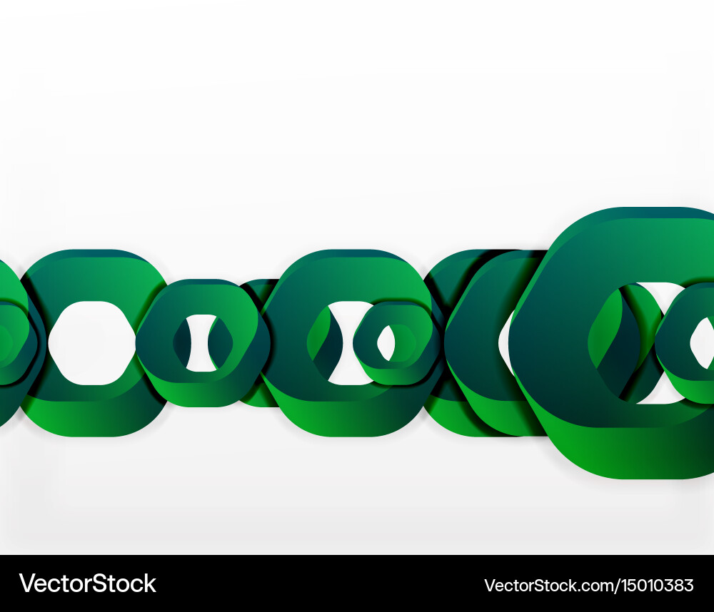 Geometric abstract background cut chain shapes Vector Image