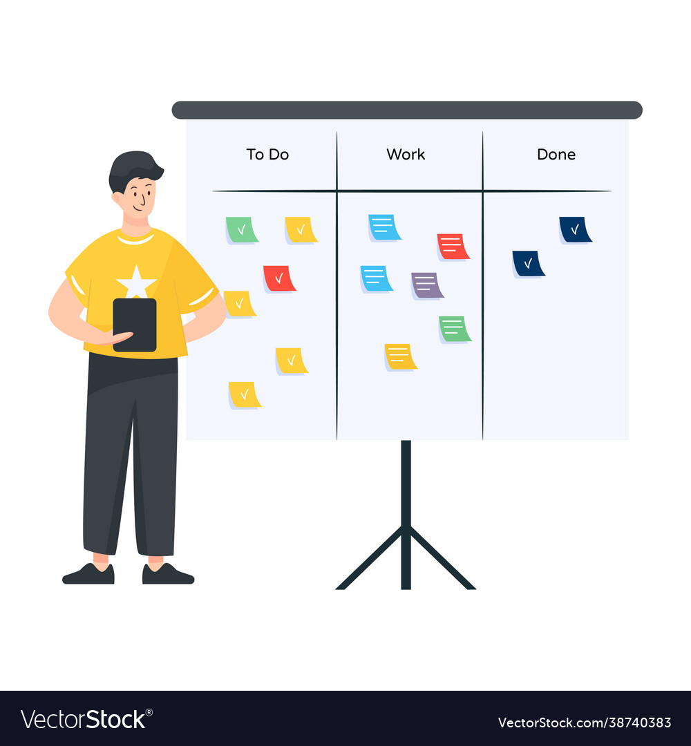 Taskboard Royalty Free Vector Image - VectorStock