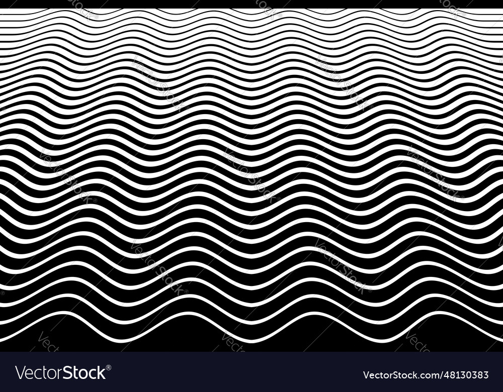 Wavy lines pattern Royalty Free Vector Image - VectorStock