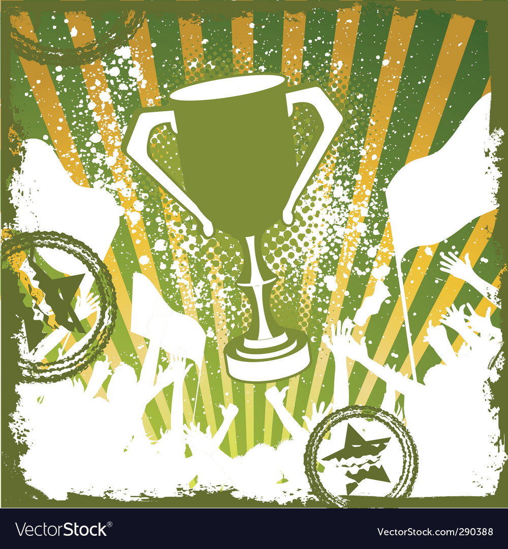 Cheering crowd Royalty Free Vector Image - VectorStock